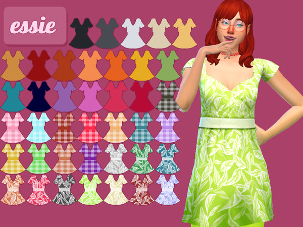 The Sims Resource | Essie Spring Dress
