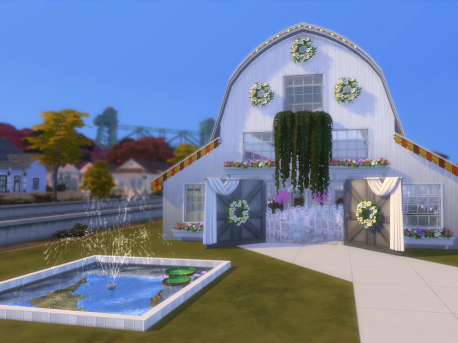 The Sims Resource | Rustic Barn Wedding Venue