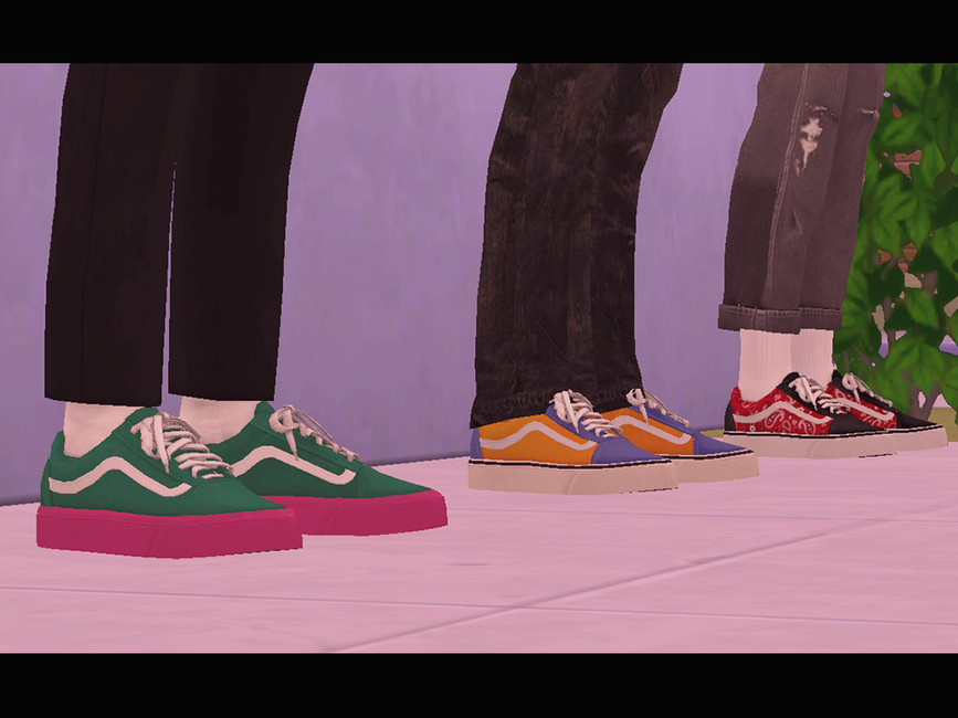 The Sims Resource - Vans Old Skools By Wock - Mesh needed