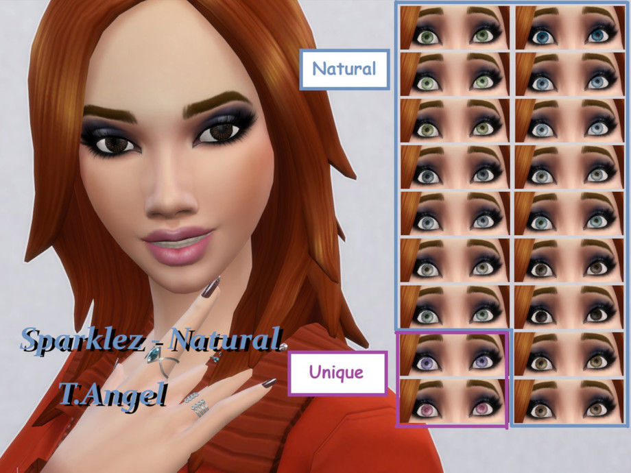 The Sims Resource | Sparkly Eyes - Natural Sparklez