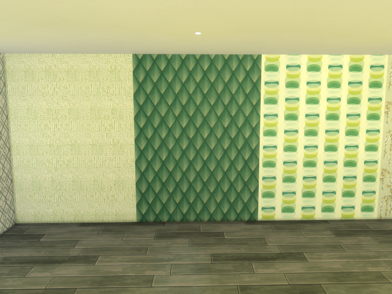 The Sims Resource | Green Wallpaper Collection