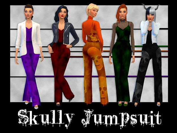 The Sims Resource | Skully Jumpsuit