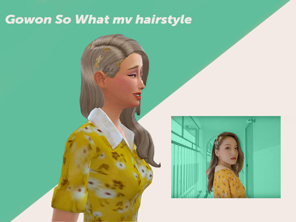 The Sims Resource | Loona GoWon So What mv hair