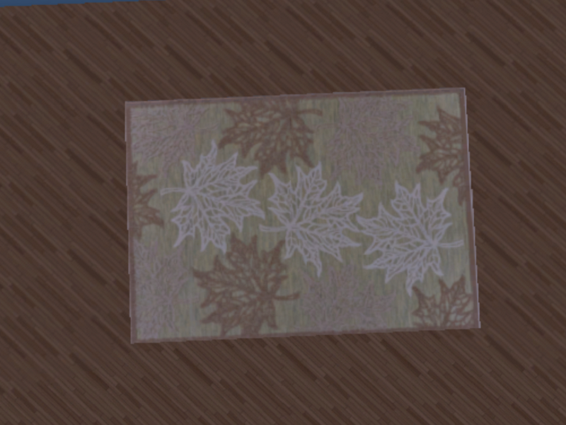 The Sims Resource | Falling Leaves Area Rug