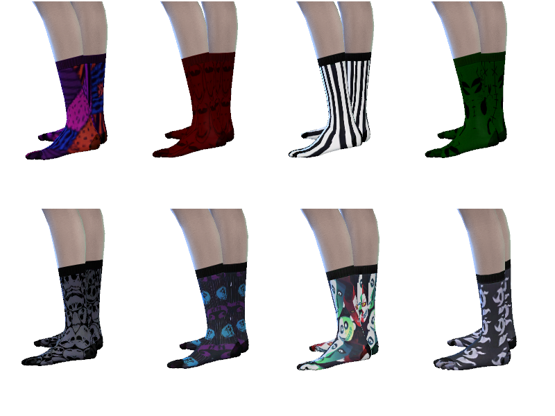 The Sims Resource | Nightmare Before Christmas Socks