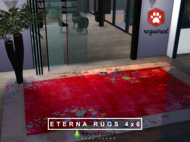 The Sims Resource | Eterna Rugs 4x6 - CATS & DOGS required