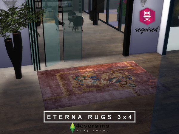 The Sims Resource | Eterna Rugs 3x4 - GET FAMOUS required