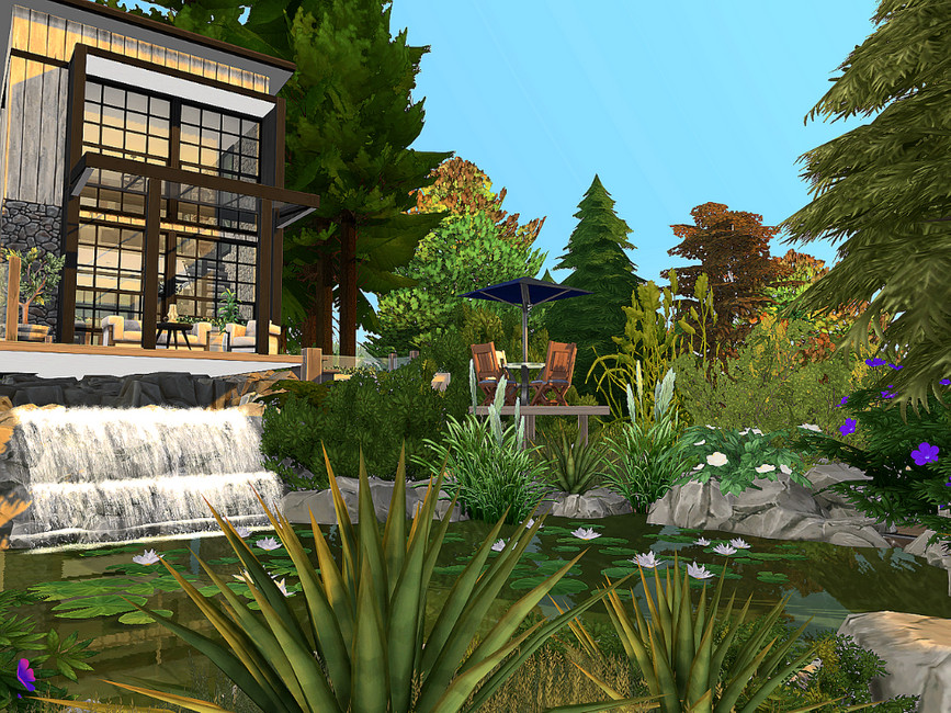 The Sims Resource - Forest House Evergreen - No CC