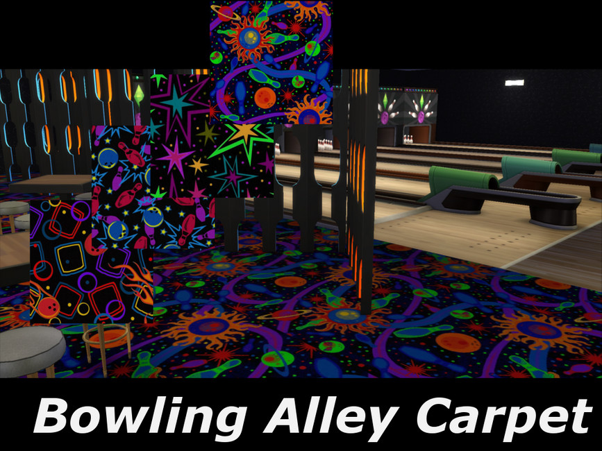 The Sims Resource - STRIKE! Bowling Alley Carpet