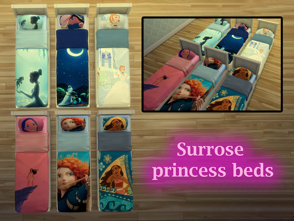 The Sims Resource | Princess Bed 2