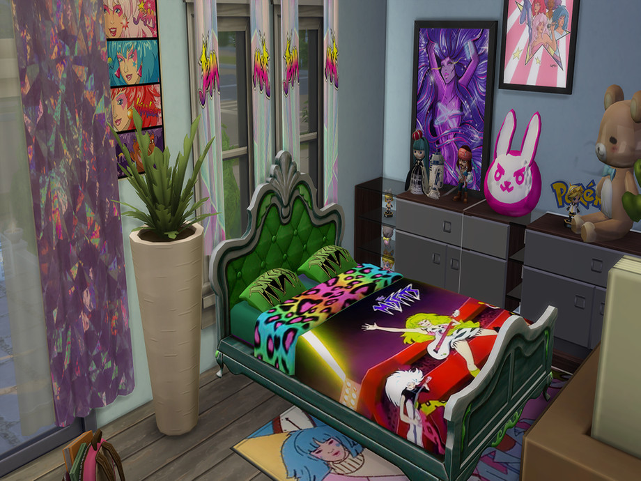 The Sims Resource | Jem and The Holograms Double Bed
