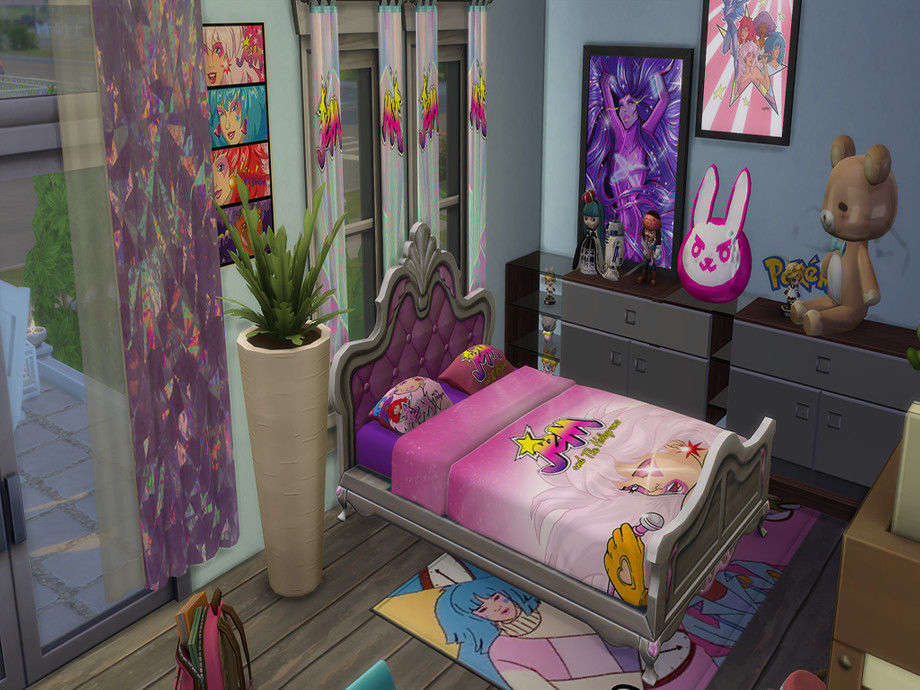 The Sims Resource | Jem and The Holograms Double Bed