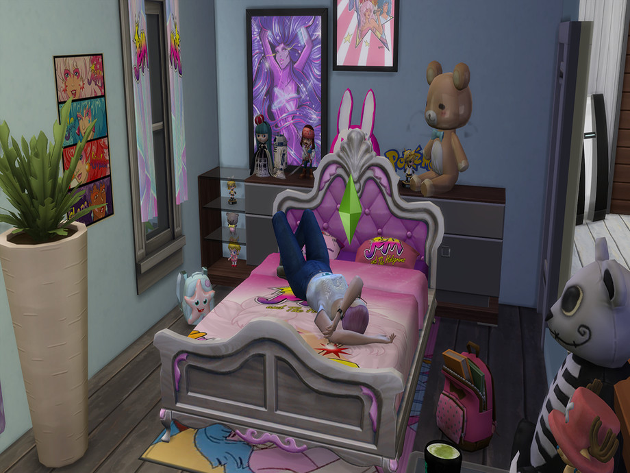 The Sims Resource | Jem and The Holograms Double Bed