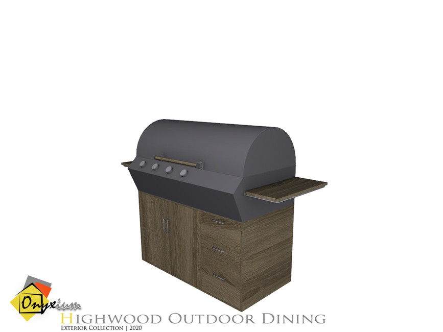 The Sims Resource - Highwood BBQ Grill