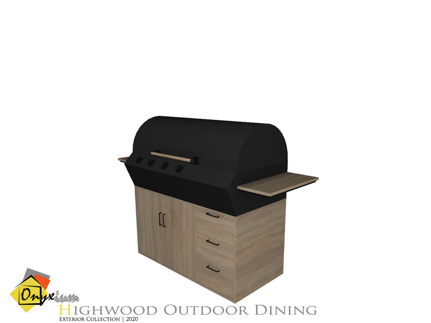 The Sims Resource - Highwood BBQ Grill
