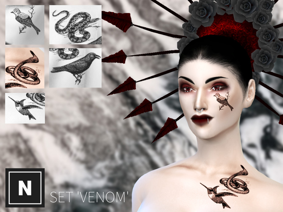 The Sims Resource | netsims 'venom' - tattoo #4