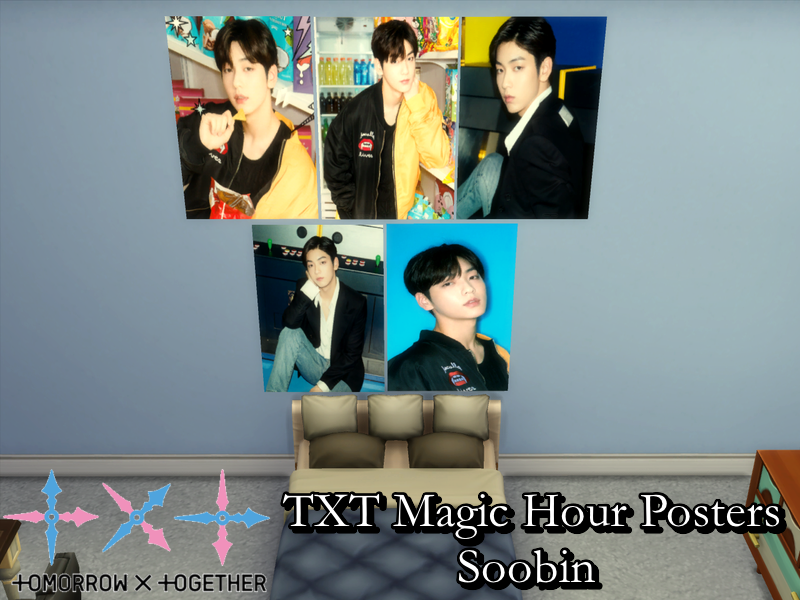 The Sims Resource | TXT 'Magic Hour' Posters Set 1 (Soobin)