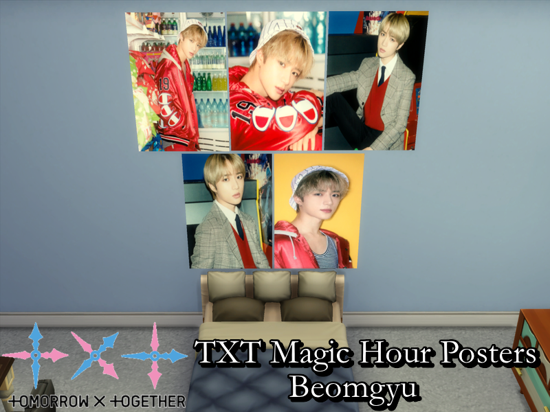 The Sims Resource | TXT 'Magic Hour' Posters Set 3 (Beomgyu)