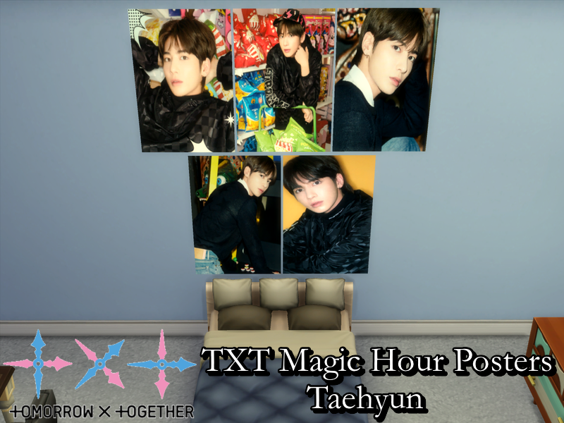The Sims Resource | TXT 'Magic Hour' Posters Set 4 (Taehyun)