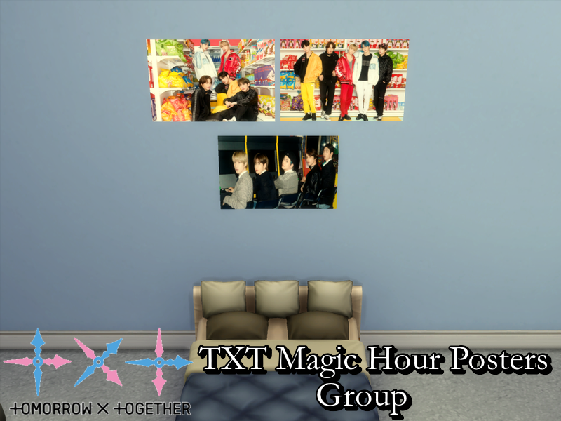 The Sims Resource | TXT 'Magic Hour' Posters Set 7 (Group) REQUIRES GET ...