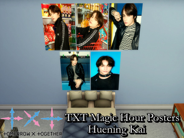 The Sims Resource | TXT 'Magic Hour' Posters Set 5 (Huening Kai)