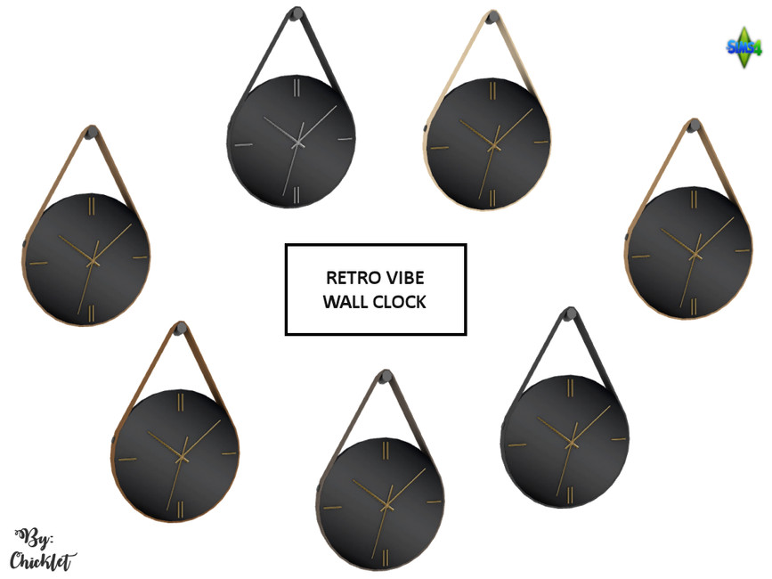 The Sims Resource - Retro Vibe Wall Clock