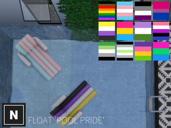 The Sims Resource | netsims - pool float - pride - requires island living