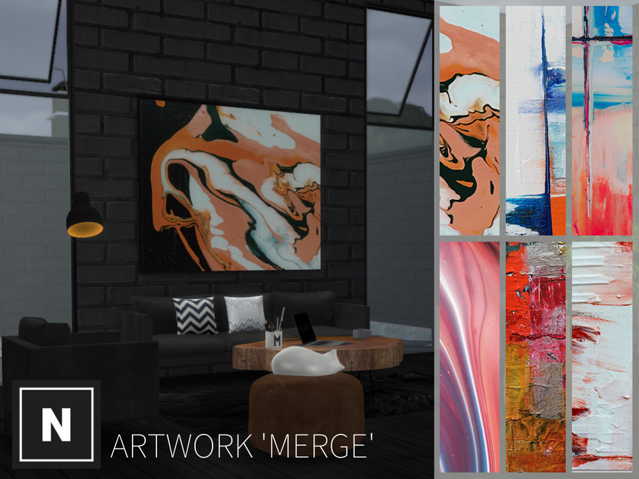 The Sims Resource | netsims - abstract artwork set II - requires city ...