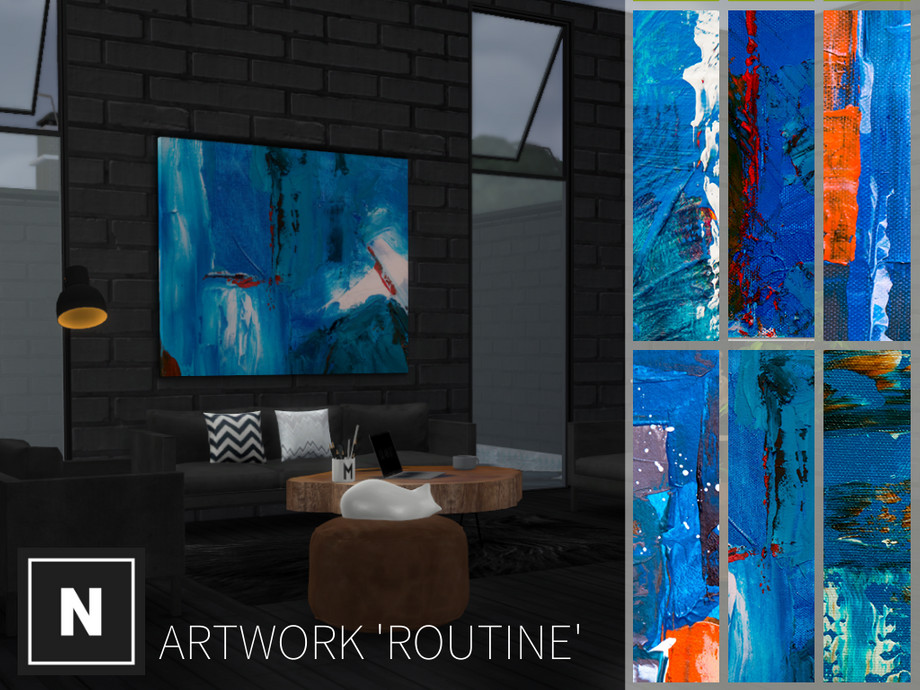 The Sims Resource | netsims - abstract artwork set II - requires city ...