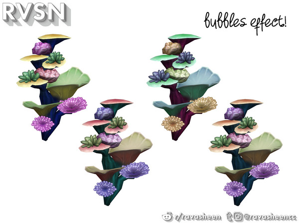 The Sims Resource | Sofishticated Fish Tank - Coral Style 1