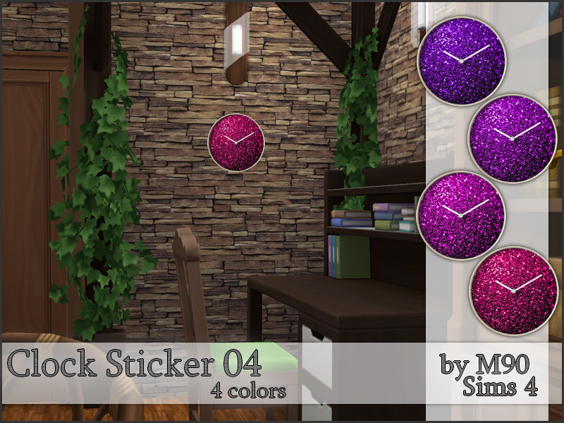 The Sims Resource | M90 Clock Sticker 04
