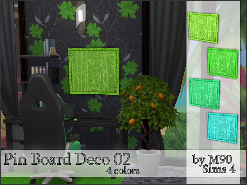 The Sims Resource | M90 Pin Board Deco 02