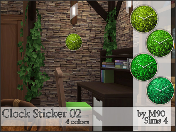 The Sims Resource - M90 Clock Sticker 02