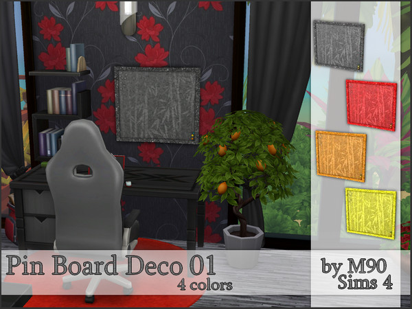 The Sims Resource - M90 Pin Board Deco 01