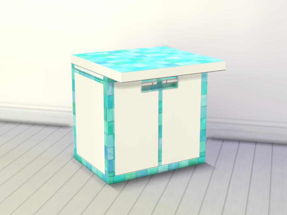 The Sims Resource - Glass Tiled Kitchen Counter Island