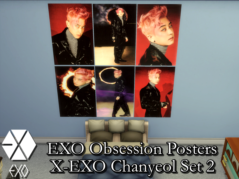 The Sims Resource | EXO 'Obsession' Posters Set 11 (X-EXO Chanyeol)