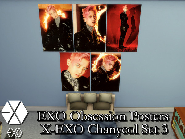 The Sims Resource | EXO 'Obsession' Posters Set 12 (X-EXO Chanyeol)