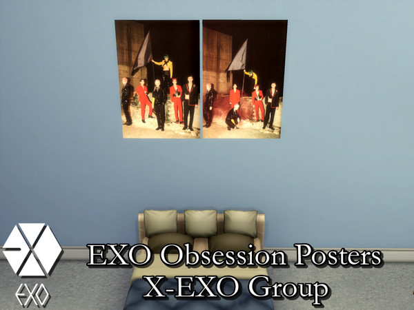The Sims Resource | EXO 'Obsession' Posters Set 19 (X-EXO Group)