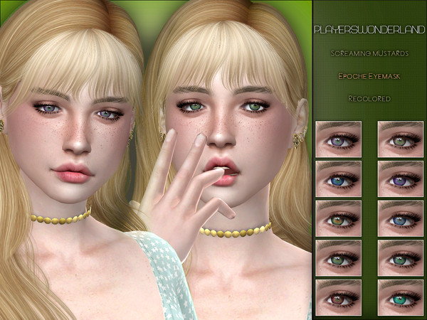 The Sims Resource | Screaming Mustard's Epoch Eyemask Recolored