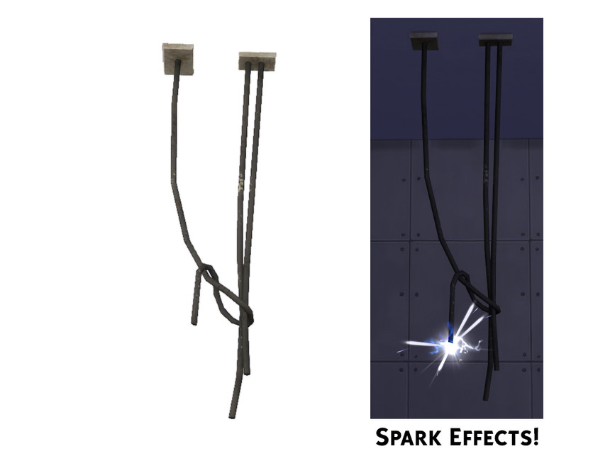 The Sims Resource - Carbon Hanging Wires
