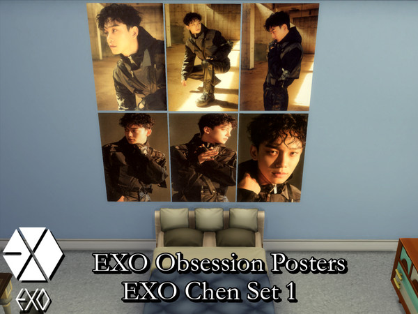 The Sims Resource | EXO 'Obsession' Posters Set 7 (EXO Chen)