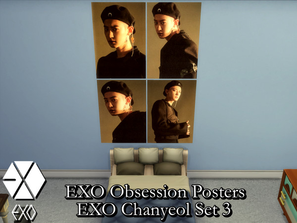 The Sims Resource | EXO 'Obsession' Posters Set 12 (EXO Chanyeol)
