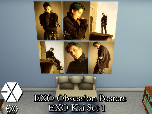 The Sims Resource | EXO 'Obsession' Posters Set 13 (EXO Kai)