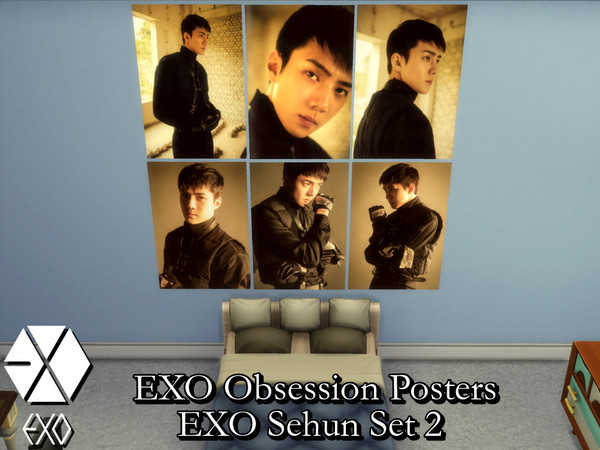 The Sims Resource | EXO 'Obsession' Posters Set 17 (EXO Sehun)