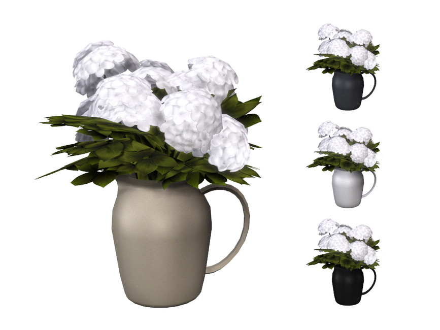 The Sims Resource - Alexander Hydrangea Pitcher