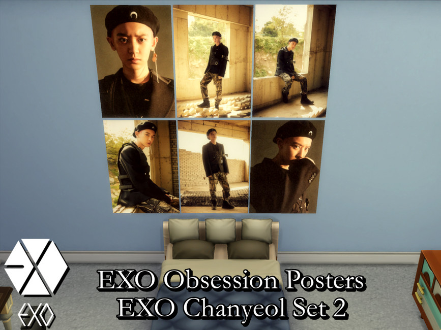 The Sims Resource - EXO 'Obsession' Posters Set 11 (EXO Chanyeol)