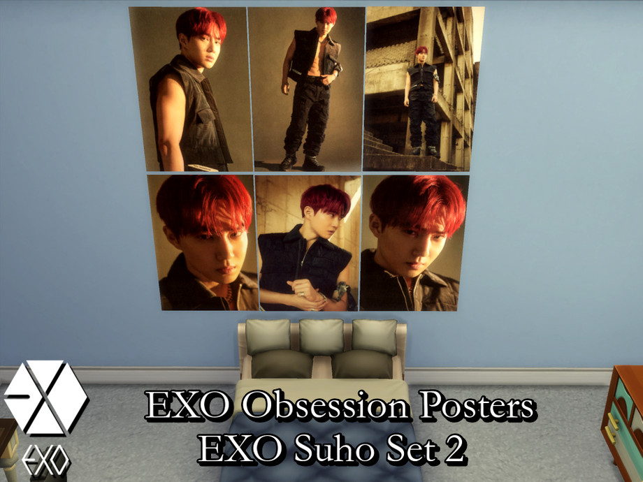 The Sims Resource | EXO 'Obsession' Posters Set 2 (EXO Suho)