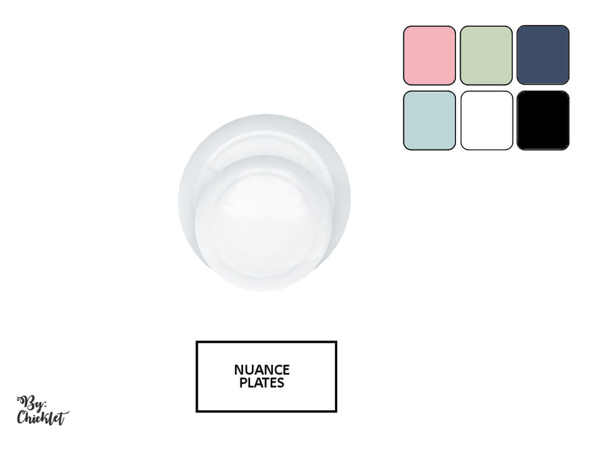 The Sims Resource - Nuance Plates Deco