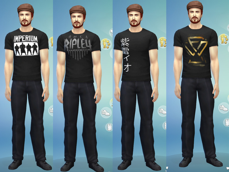 The Sims Resource | WWE NXT Shirts