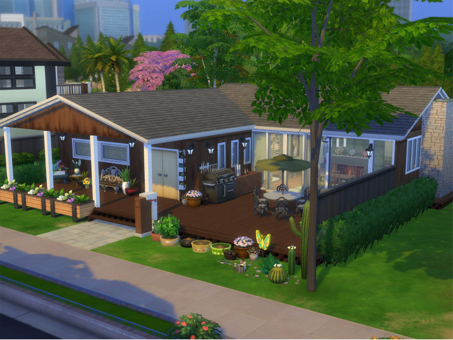 The Sims Resource | A Cottage Renovated Into Modern Cosmolux Family ...